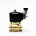 1/2" Electric Solenoid Valve 12V IP65 Waterproof Normally Closed Brass Solenoid Valve With LED ...