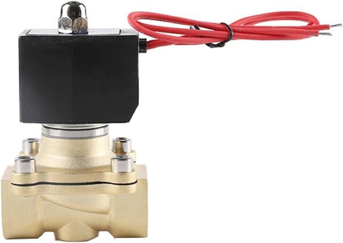 1/2" Electric Solenoid Valve IP65 Waterproof Normally Closed Brass Solenoid Valve 24V 12V 220V ...