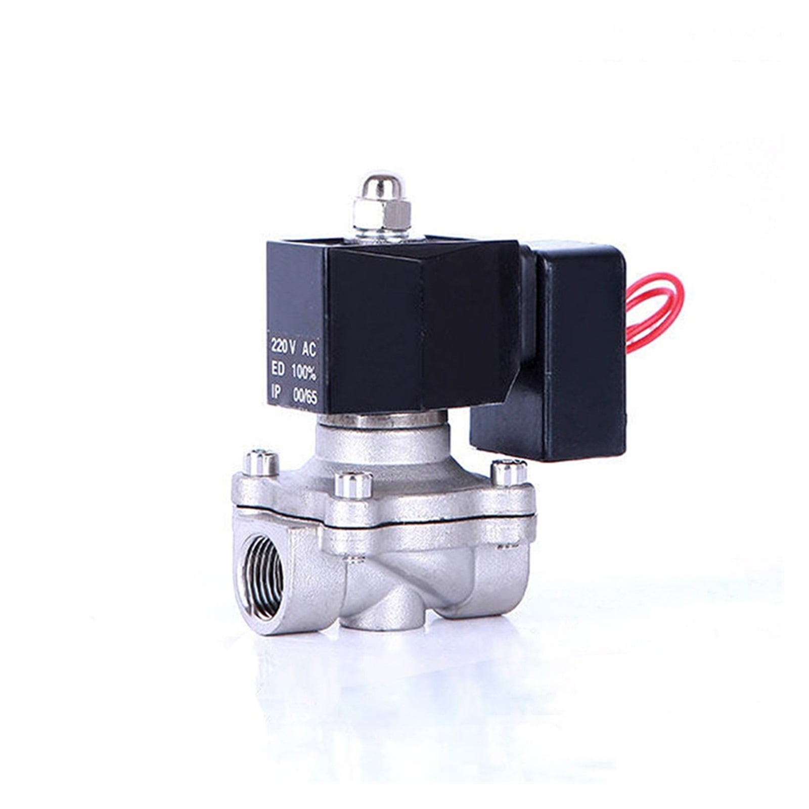 1/2" Energy Saving Normally Closed Stainless Steel Solenoid Valve Switch Valve Water Valve 24 ...