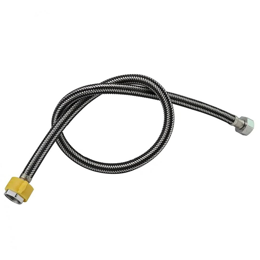 1/2" FIP Faucet Connector Hose Stainless Steel Mixed Wire Braided Metal ...