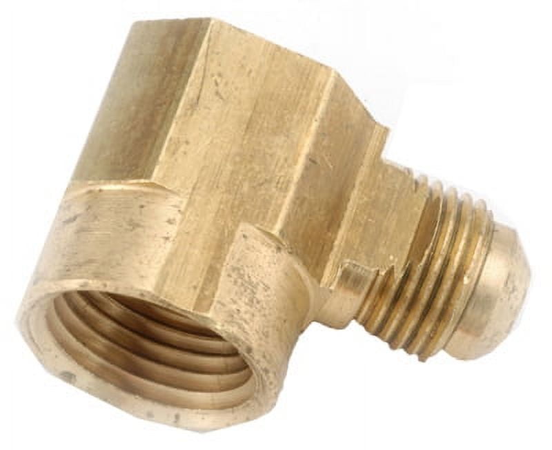 1/2" Flare x 1/2" Female Pipe Thread Brass Flare Elbow Range Shape Lea, Each - Walmart.com