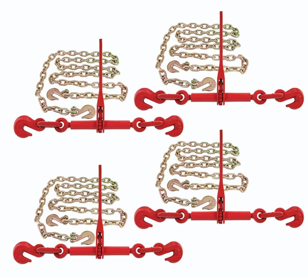 1/2" Grade 70 Chain and Binder Kit | Includes (4) 1/2" - 5/8" Ratchet ...