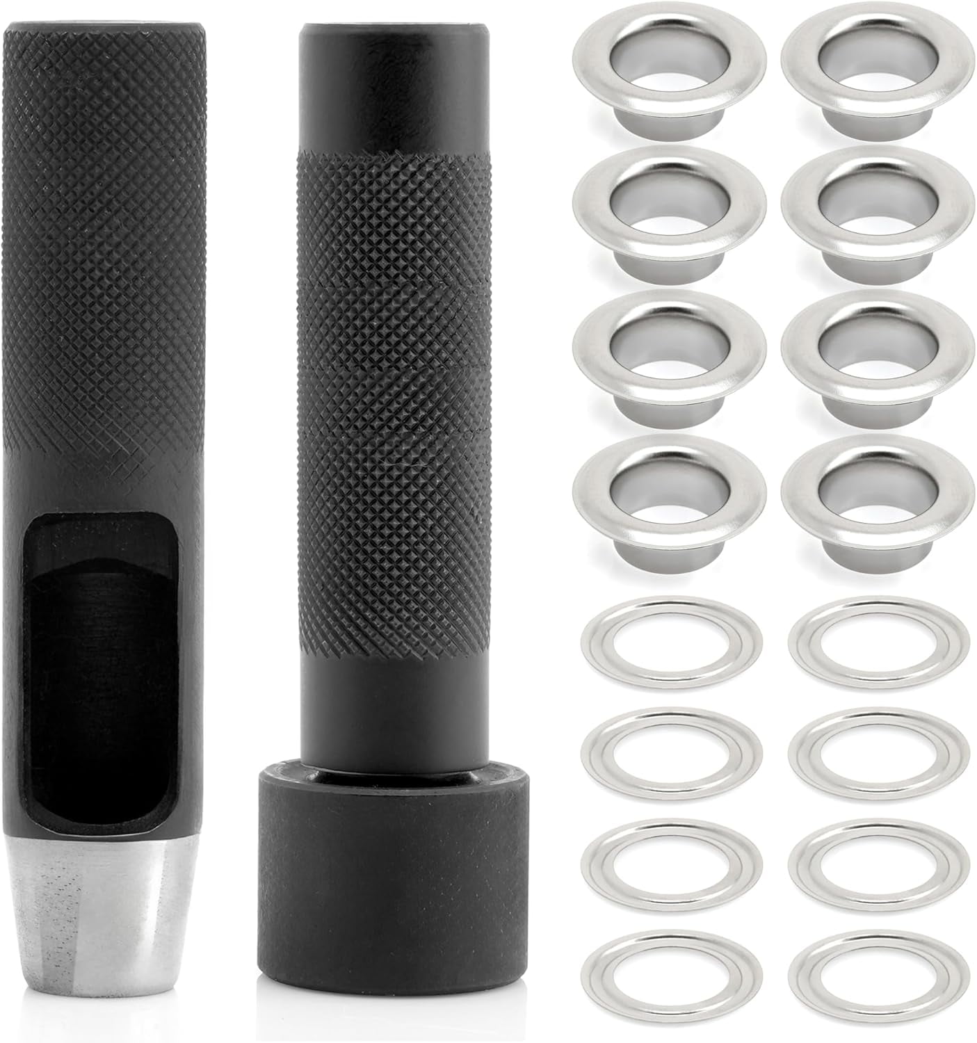1/2" Grommet Tool Kit Eyelet Setting Tool Grommet Setter Hole Punch ...