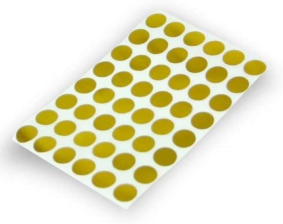 1/2" Half Inch Gold Circle Color Coded Dot Inventory Labels Stickers ...