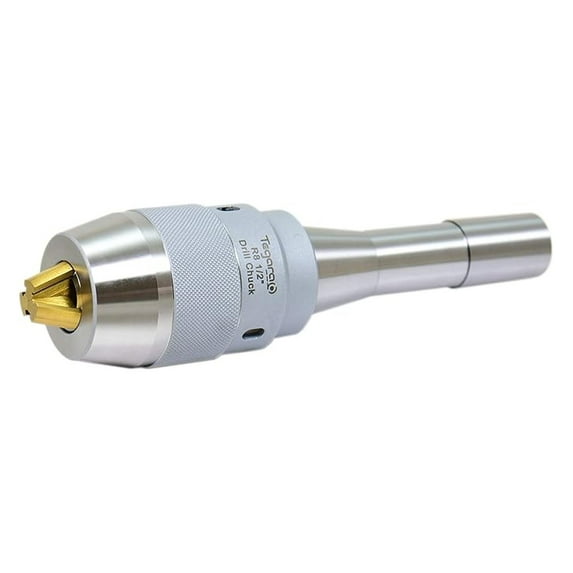 1/2" High Precision CNC Keyless Drill Chuck with R8 Integral Shank 13mm ...