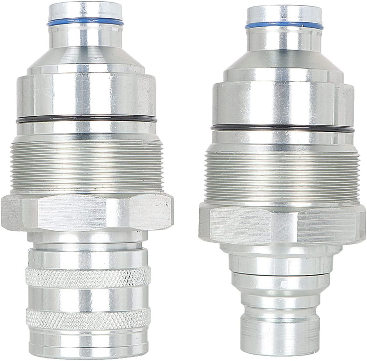 1/2 Hydraulic Male & Female Flat Face Quick Connect Coupler Set 48mm ...