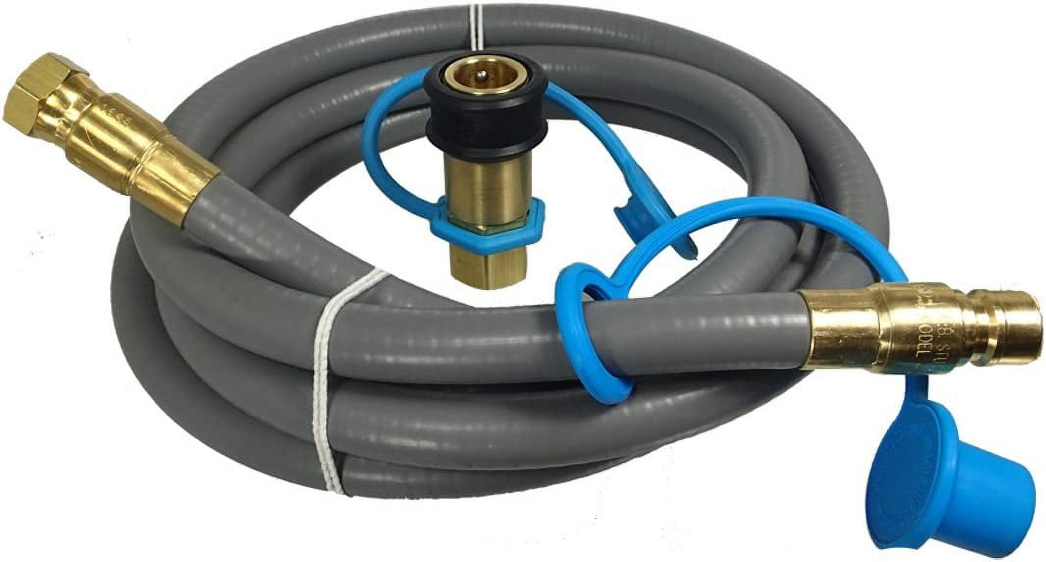 1/2" ID Gas Grill Quick Disconnect Gas Connector Kit (10 Feet ...