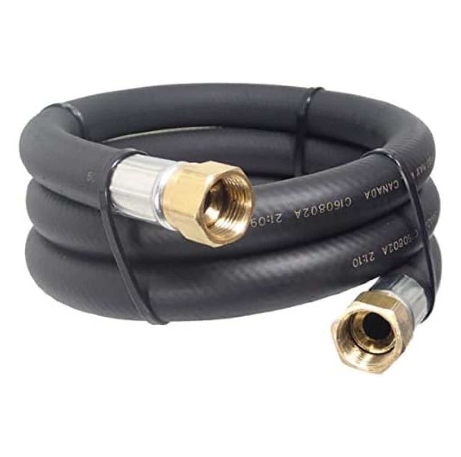 1/2" ID Propane Hose Assembly 8ft - High Pressure Gas Hose for RV, BBQ ...