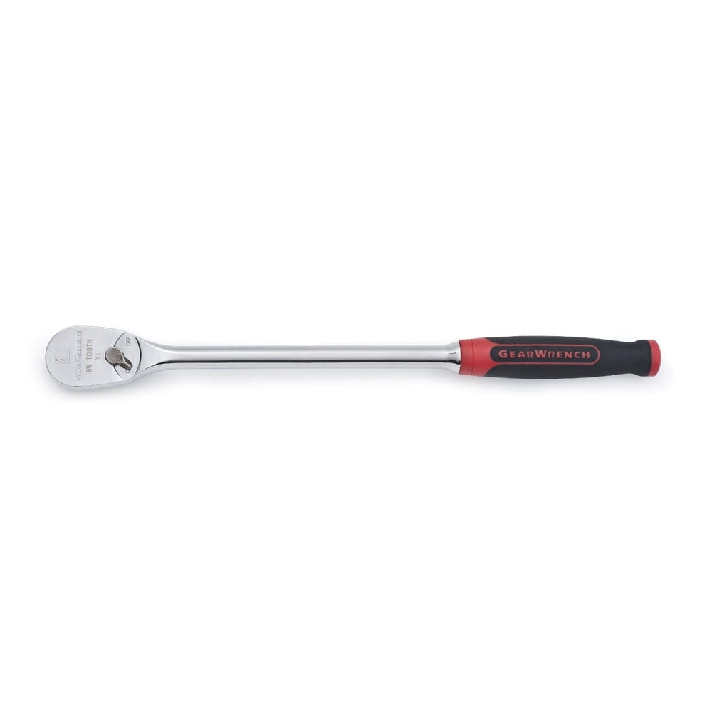 GearWrench 81361 1/2 in. Dr Long Handle Cushion Grip Teardrop Ratchet ...