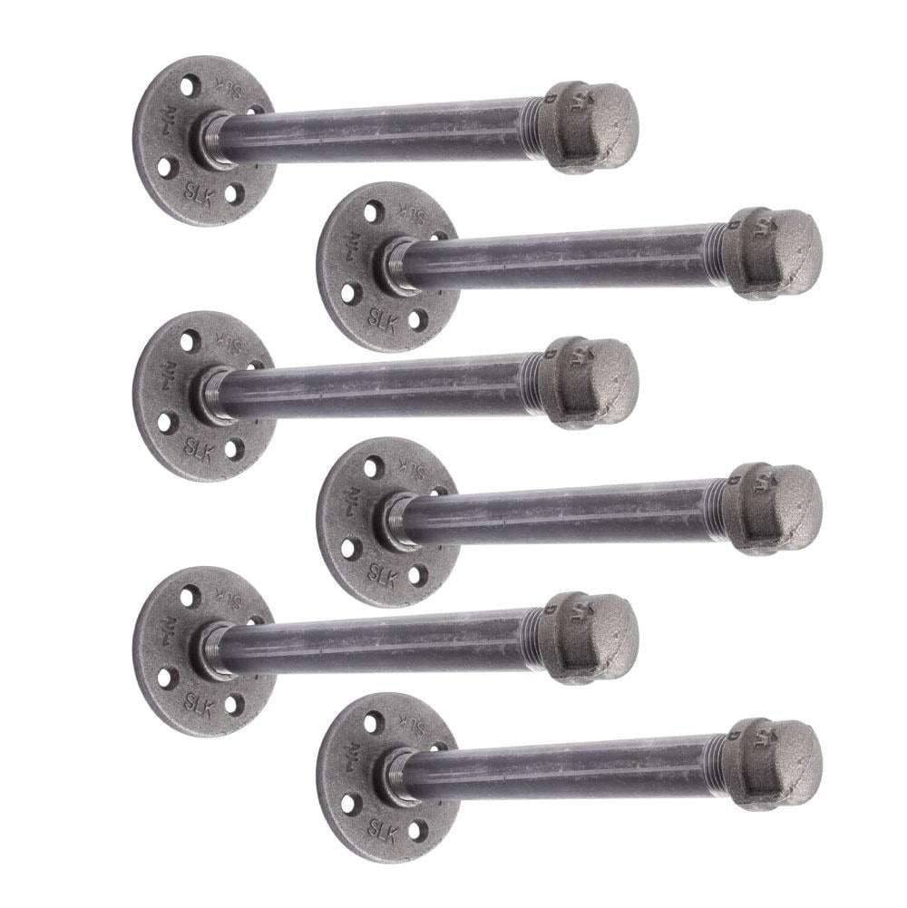 1/2 In X 8 In Shelf Bracket Kit, 6 Pack - Walmart.com