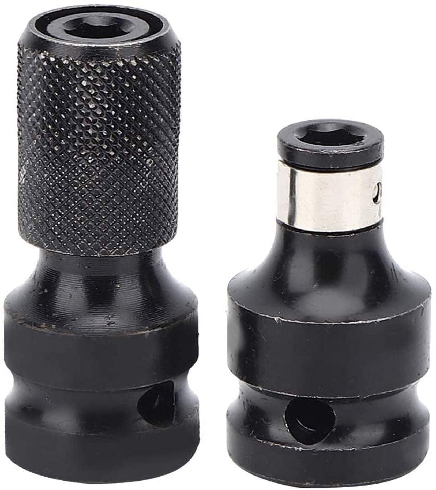 1/2 Inch 1/4 Inch Square Hex Socket Adapter Steel Quick Change Chuck ...