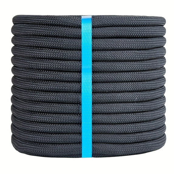 1/2 Inch 100F/150Ft/200Ft Nylon Rope, Polyester Double Braided Climbing ...