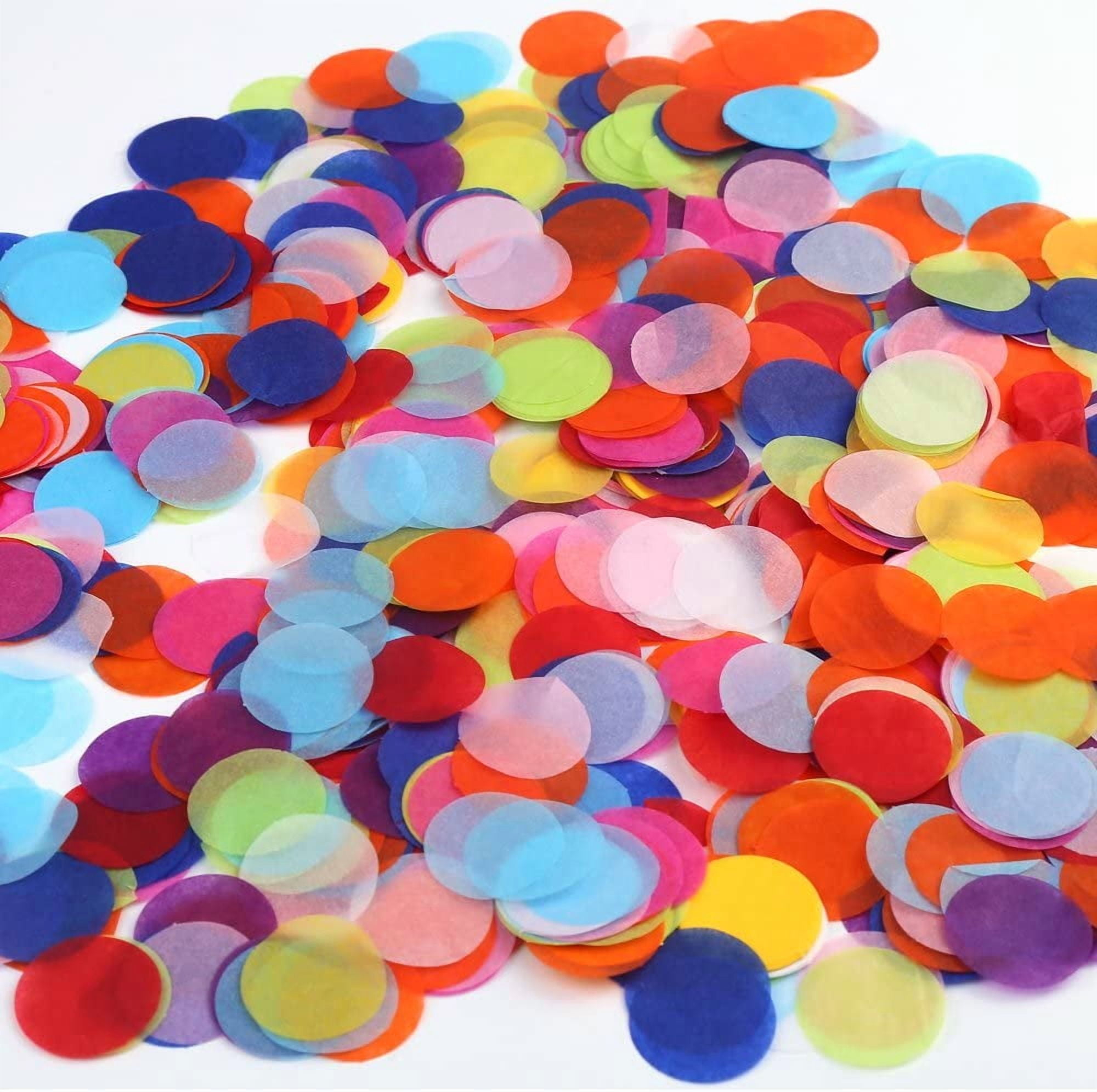 1.2 Inch 2000 Pieces Multicolor Circle Paper Confetti for Party Wedding ...