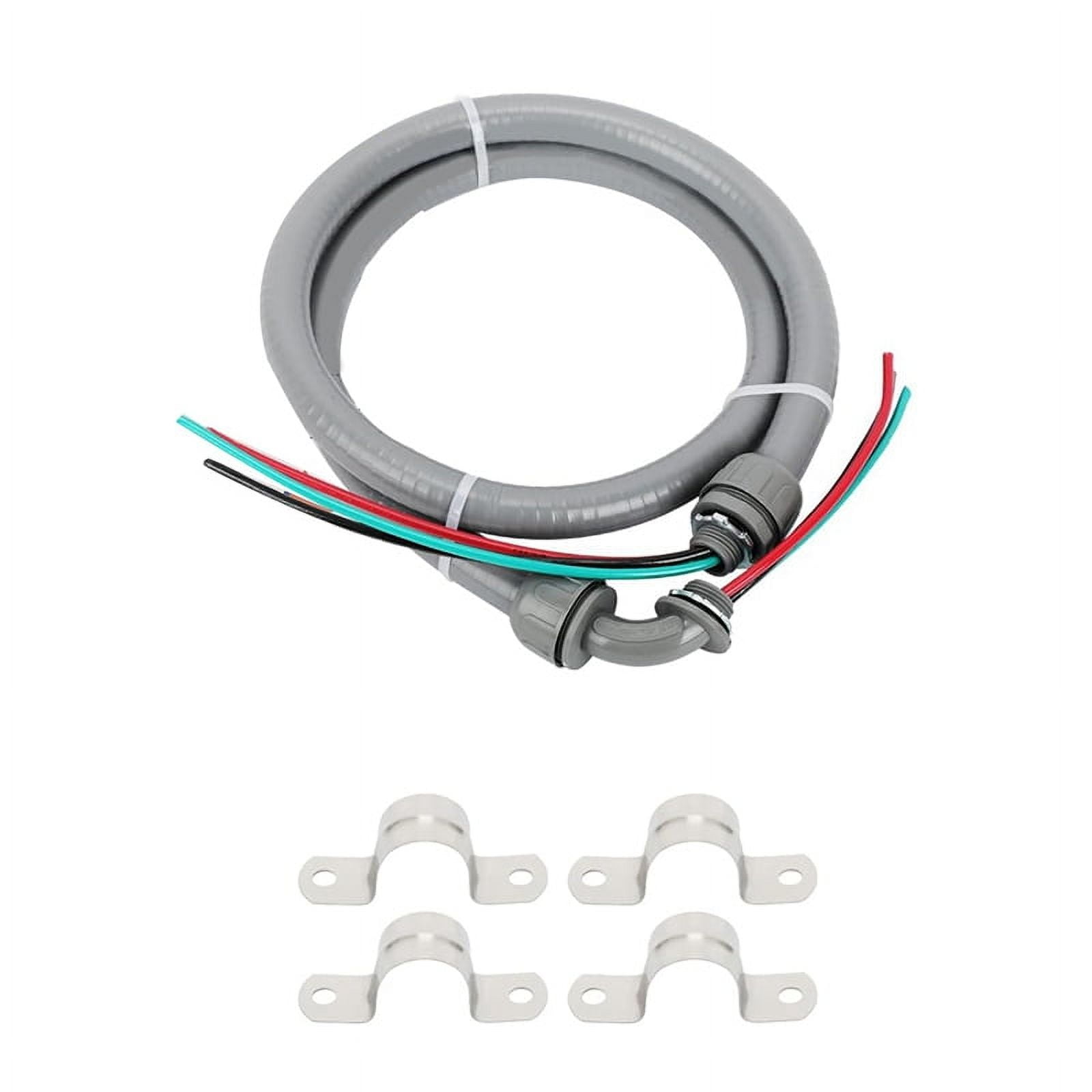 1/2 Inch 4Ft Electrical Conduit 10-Gauge Wire with Ground Nonmetallic ...