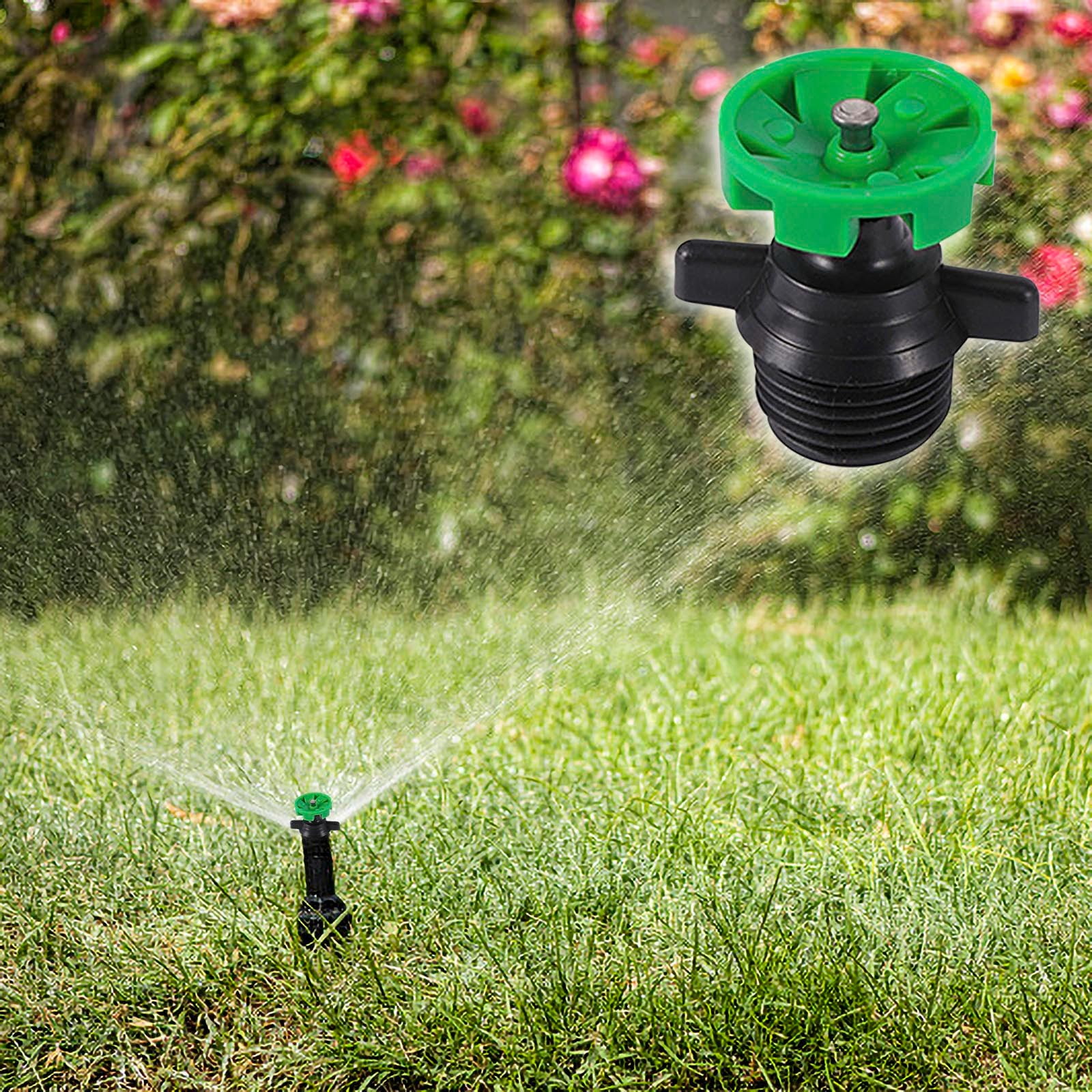 1/2 Inch Automatic Rotating Sprinkler Heads, 360-Degree Garden ...