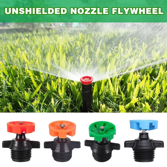 1/2 Inch Automatic Rotating Sprinkler Heads 360 Degree Rotation Garden ...