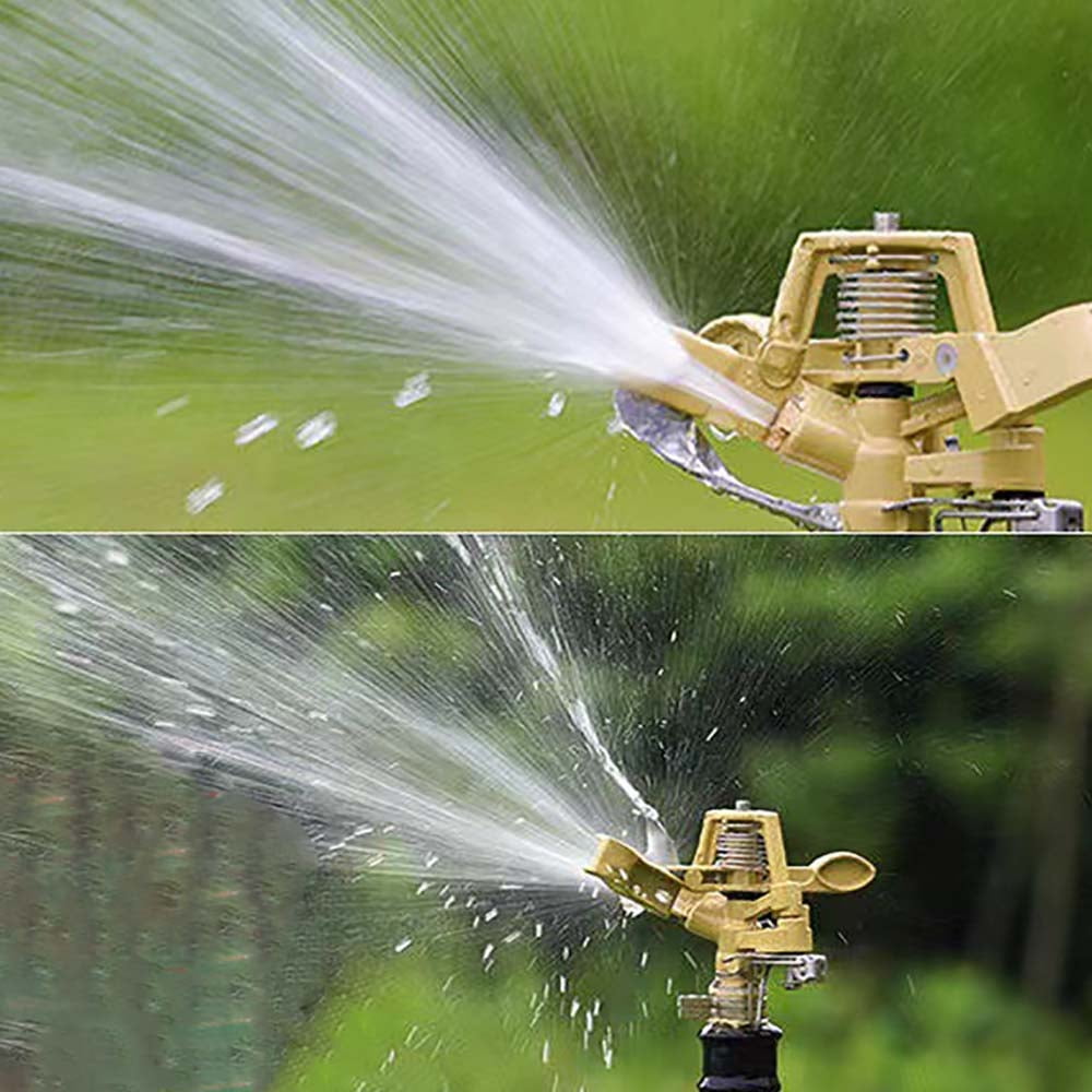 1/2 Inch Brass Impact Sprinkler Head, Heavy Duty Sprinkler Head with ...