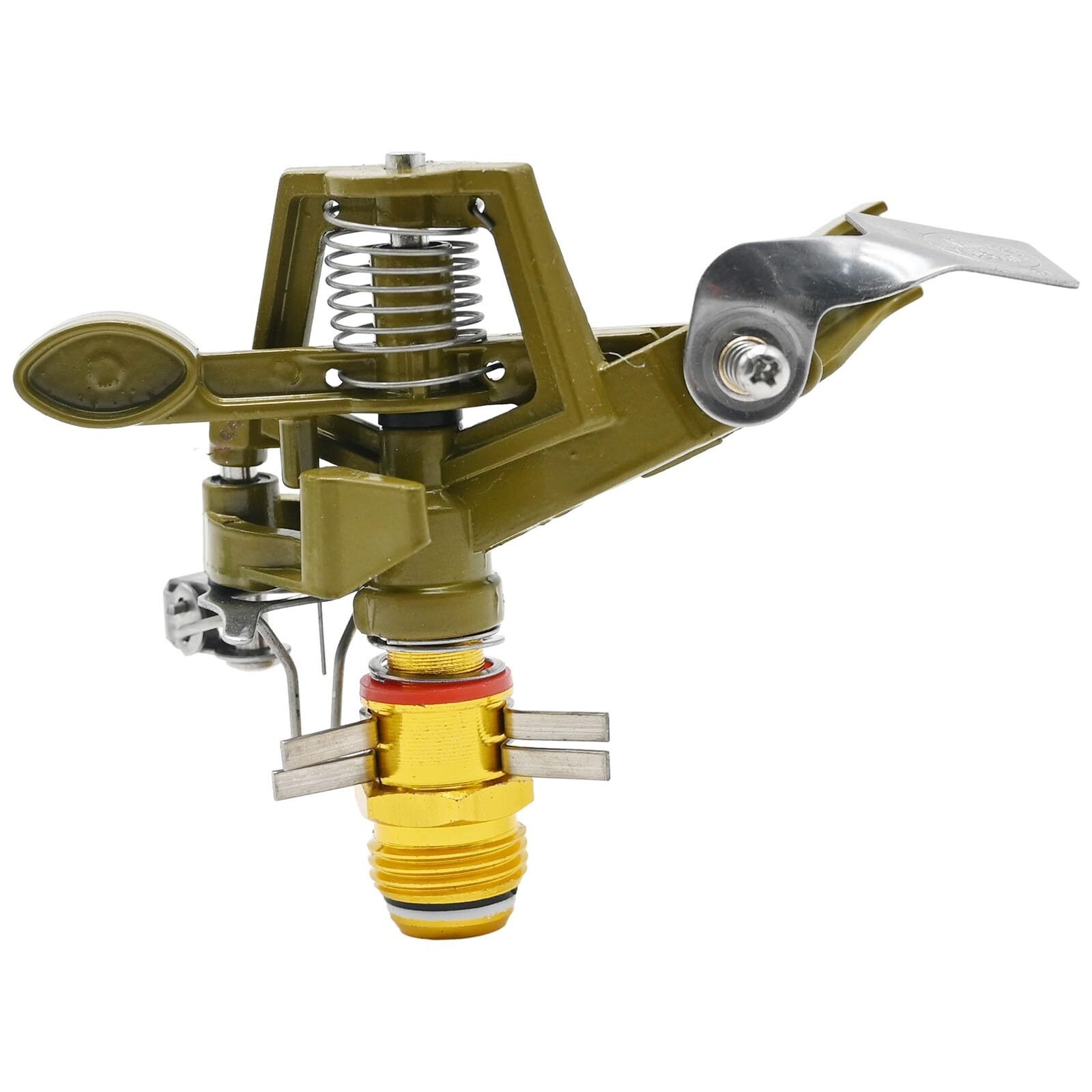 1/2 Inch Brass Impact Sprinkler with Nozzles Adjustable 0-360 Degree ...