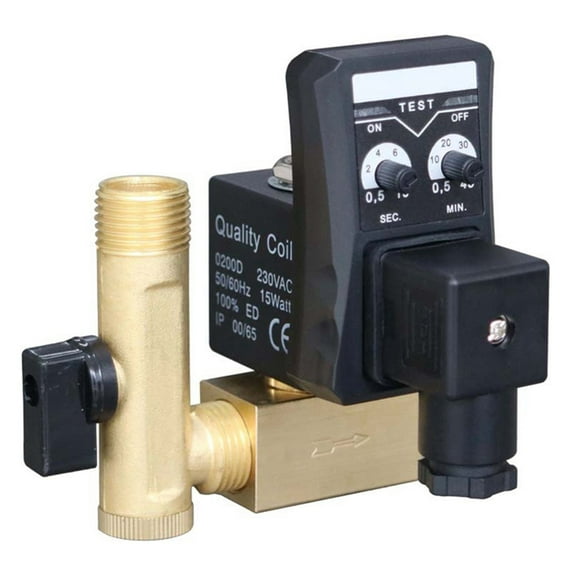 1/2 Inch Dn15 Electric Timer Auto Water Valve Solenoid Electronic Drain ...