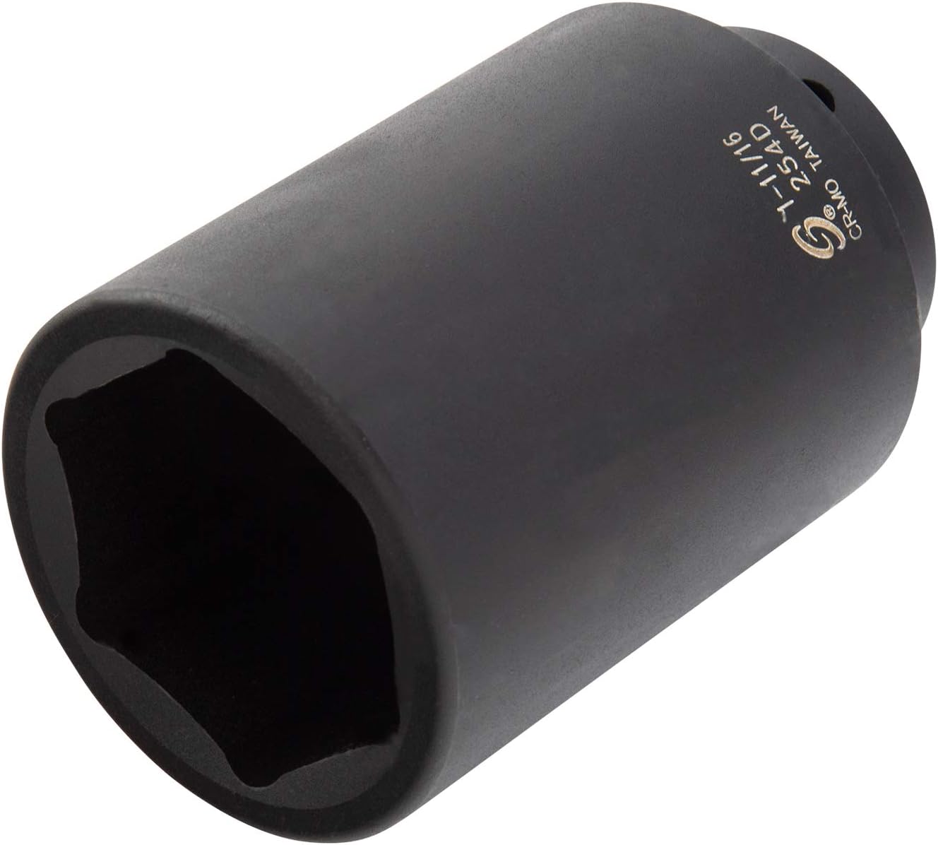 1/2 Inch Drive, 1-11/16" Deep Impact Socket, Cr-Mo Alloy Steel, Corner ...