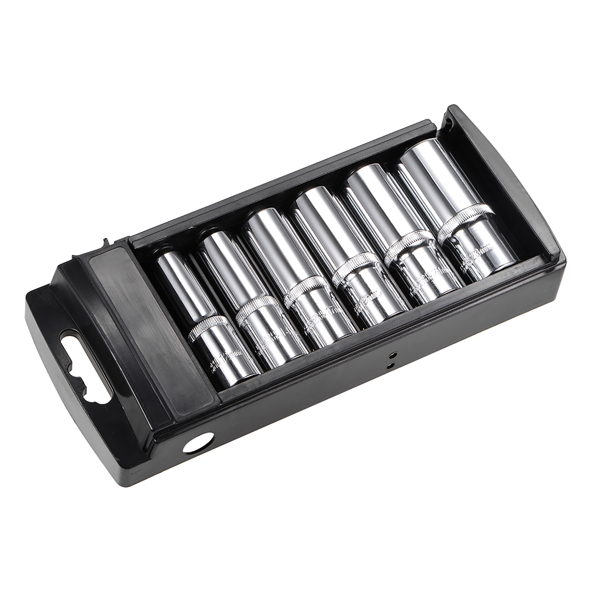 1/2-Inch Drive 6 Point Deep Socket Set 12mm - 23mm Metric Cr-V 6pcs ...