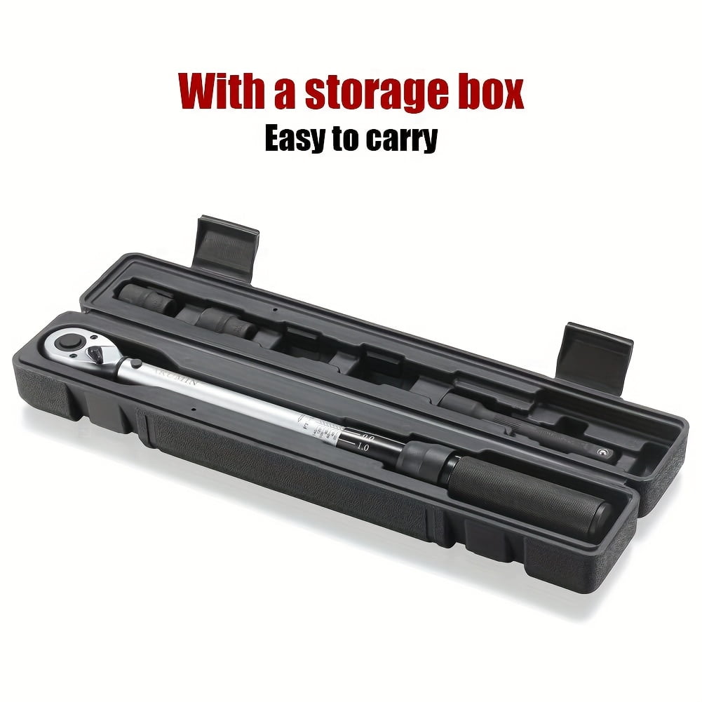 1/2-Inch Drive Click Torque Wrench (10-150 Ft.-lb./13.6-203.3 Nm) Dual-Direction Adjustable ...