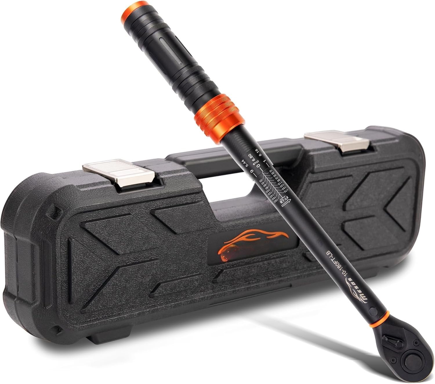 1/2-Inch Drive Click Torque Wrench, 10-180 Ft-Lb/13.6-244.0 Nm, Dual ...