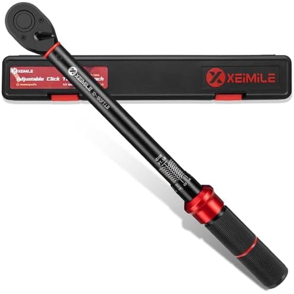 1/2-Inch Drive Click Torque Wrench - 10-180 Ft-Lb/13.6-244.1Nm, Dual-Direction Adjustable 72 ...