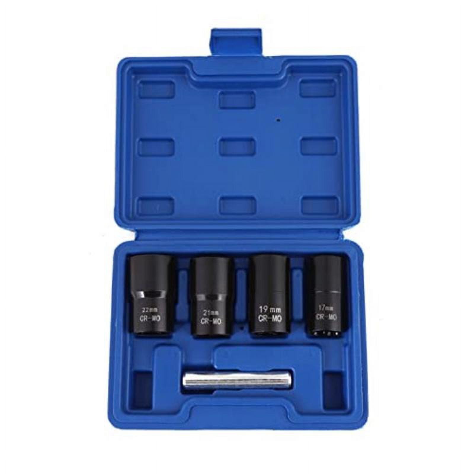 1/2-Inch Drive Impact Bolt Nut Removal Extractor Socket Tool Set 17mm ...