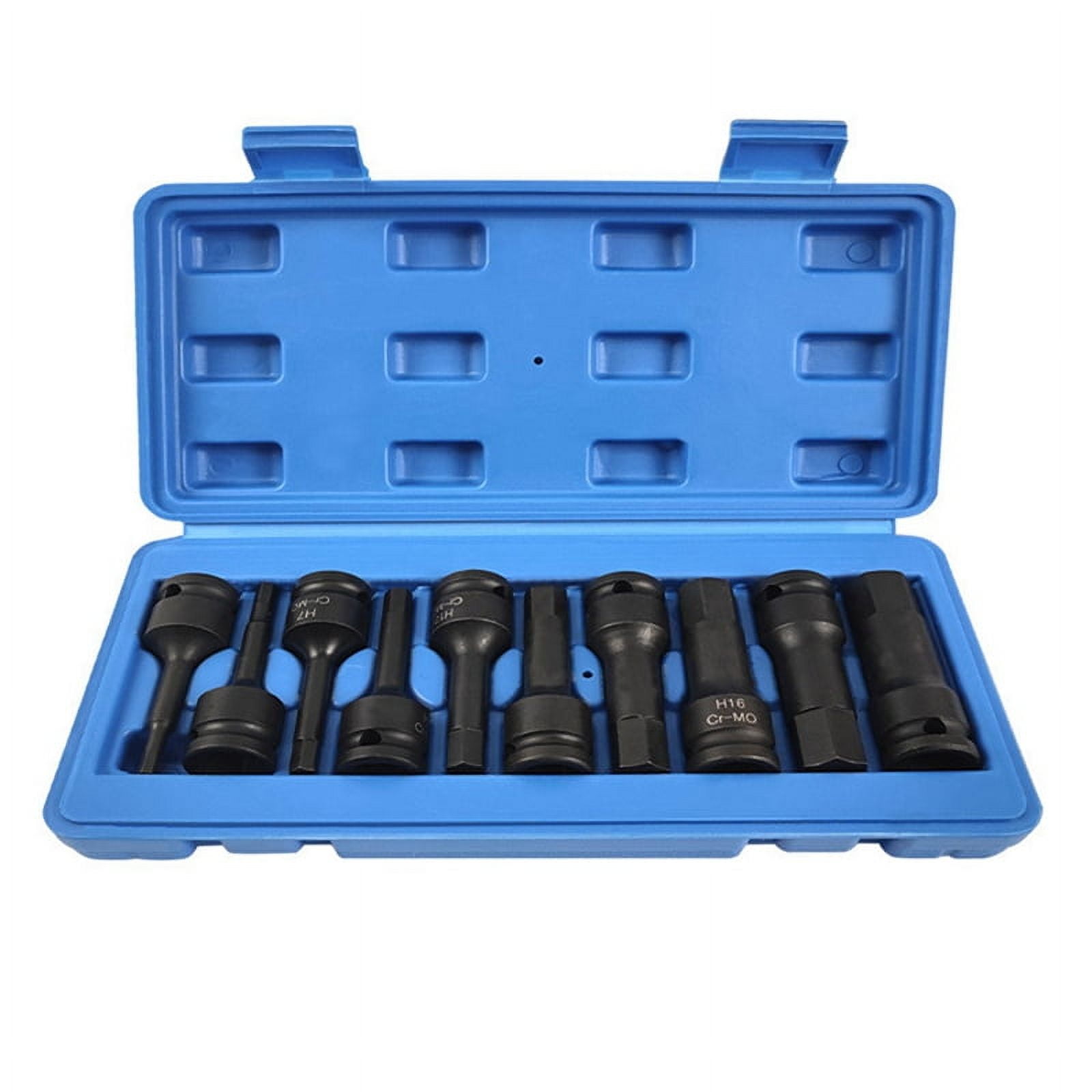 1/2 Inch Drive Master Impact Hex Bit Set, Driver,1/2 Socket Set ...