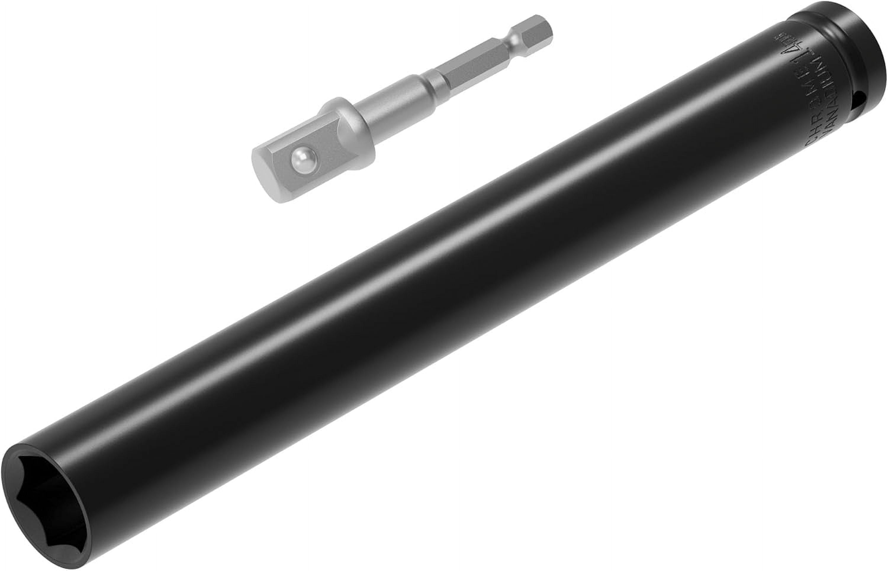 1/2 Inch Drive Socket Accessory Set, 19mm(3/4 Inch) Deep 6-Point Impact ...