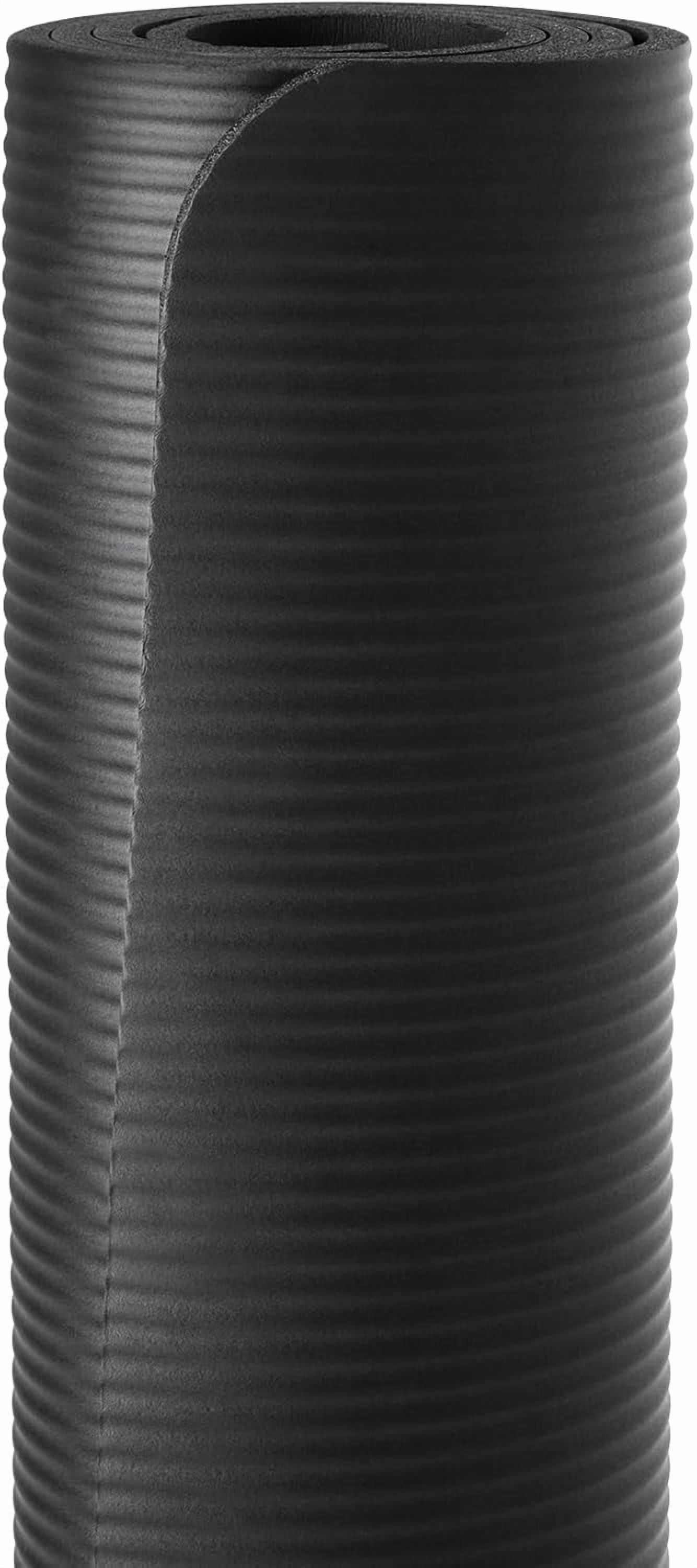 1/2 Inch Extra-Thick Yoga Mat with Carry Strap, Cushioned Non-Slip ...