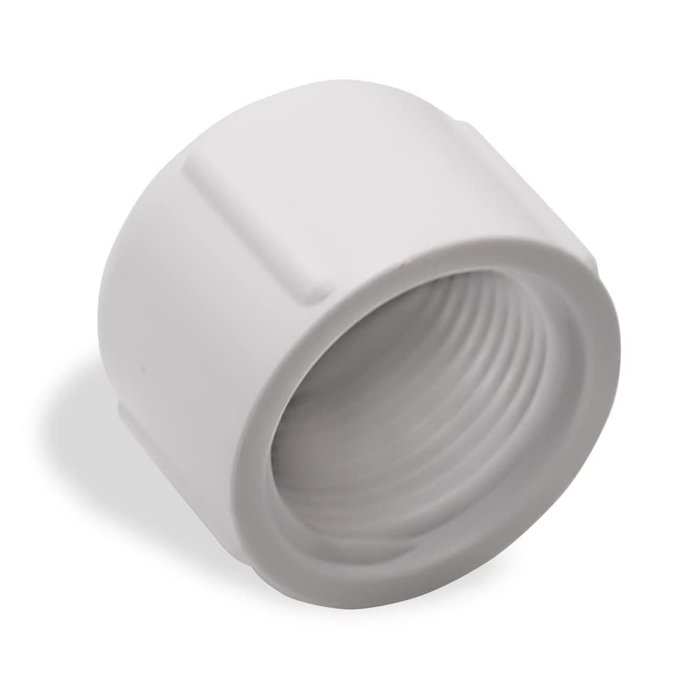 1/2 Inch FNPT Female Pipe Thread Plastic Pipe End Cap -1/2" PVC ...