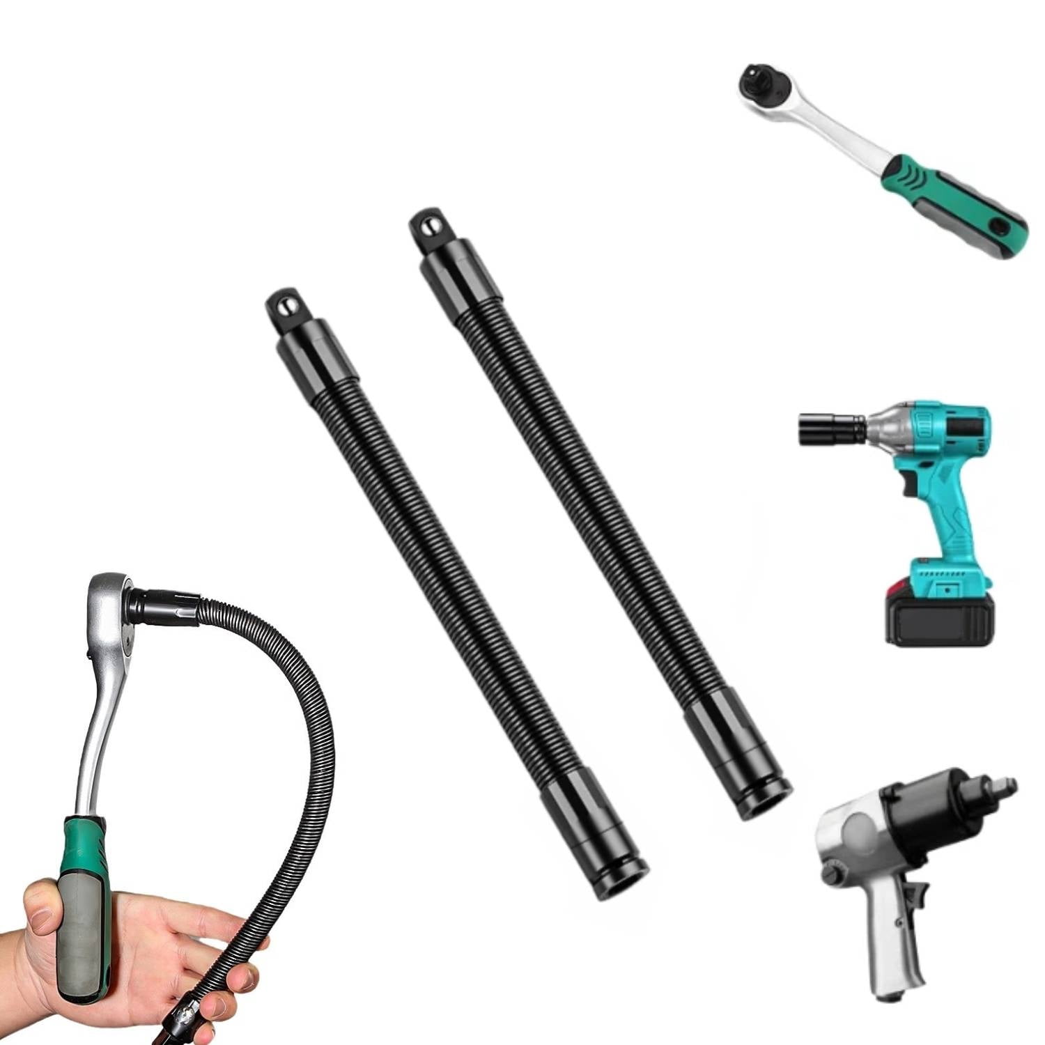 1/2 Inch Flexible Socket Extension Rod, Bendable Connecting Bar for ...