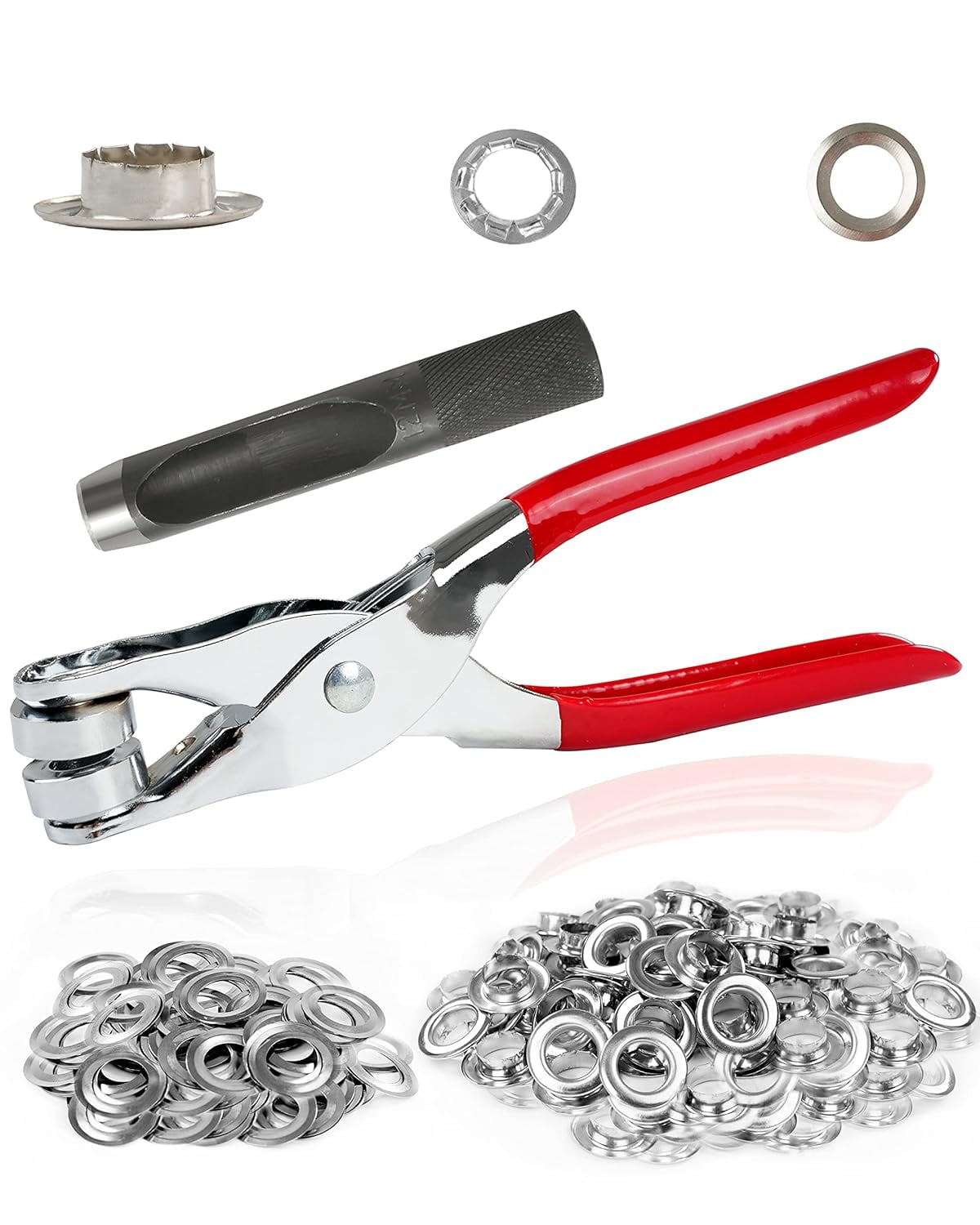 1/2 Inch Grommet Tool Kit with 150Pcs Metal Eyelets in Gold and Silver ...