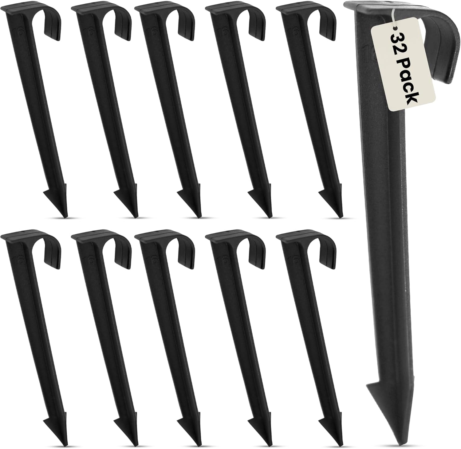 1/2-Inch Irrigation Tubing Hold-Down Anchor Stakes, 1 x 6-Inch, 32-Pack ...