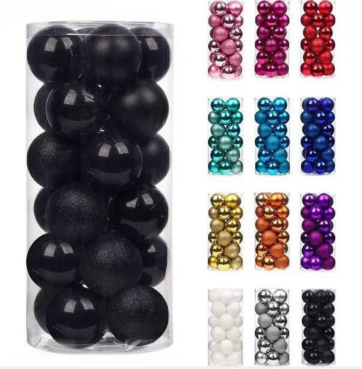 Walmart 1.2 Inch Mini Shatterproof Plastic Christmas Tree Ornaments ...