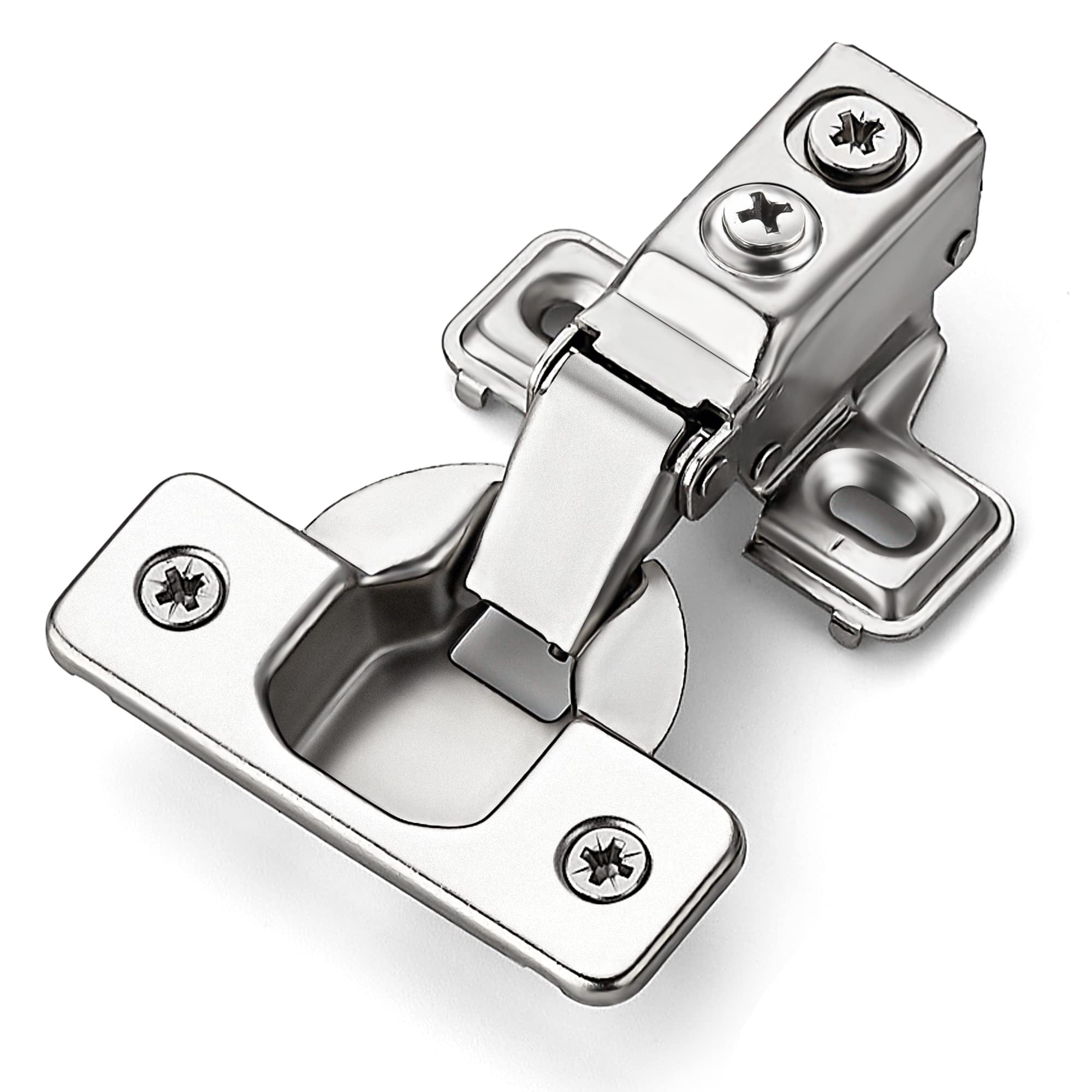 1/2 Inch Overlay Cabinet Hinges 50 Pack Soft Close Face Frame Hardware ...