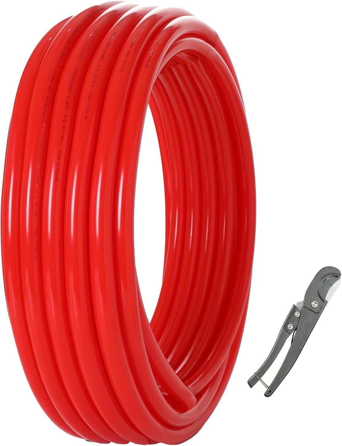 1/2 Inch PEX-B Pipe/Tubing, 1 Red Roll x 100 Feet Length PEX Tubing ...