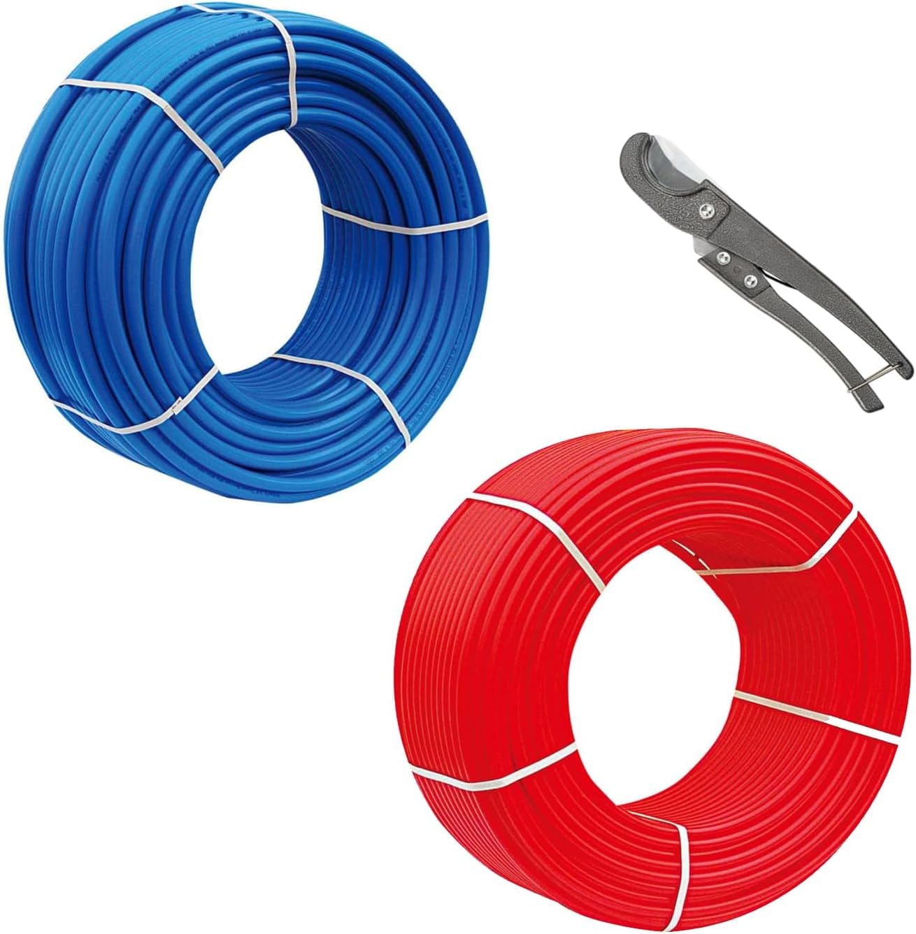 1/2 Inch PEX-B Pipe/Tubing, 2 Rolls Blue & Red Each 300 Feet (600ft ...