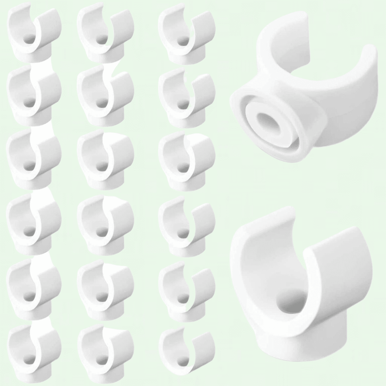 1/2 Inch PEX Clips Pipe Hangers - 20 Pack, U-Hook Water Pipe Holder ...