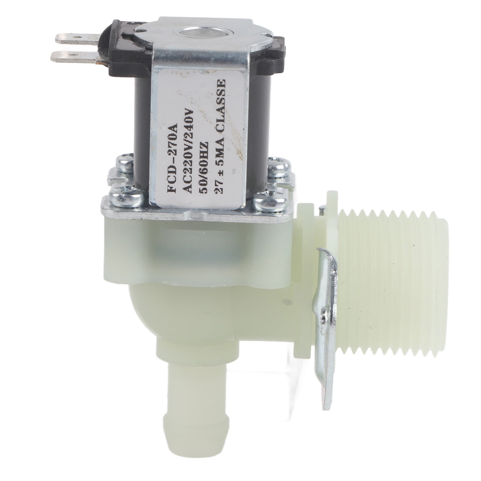 1/2 Inch Plastic Electric Solenoid Water Valve, Normally Closed, AC220V/240V - Durable Inlet ...