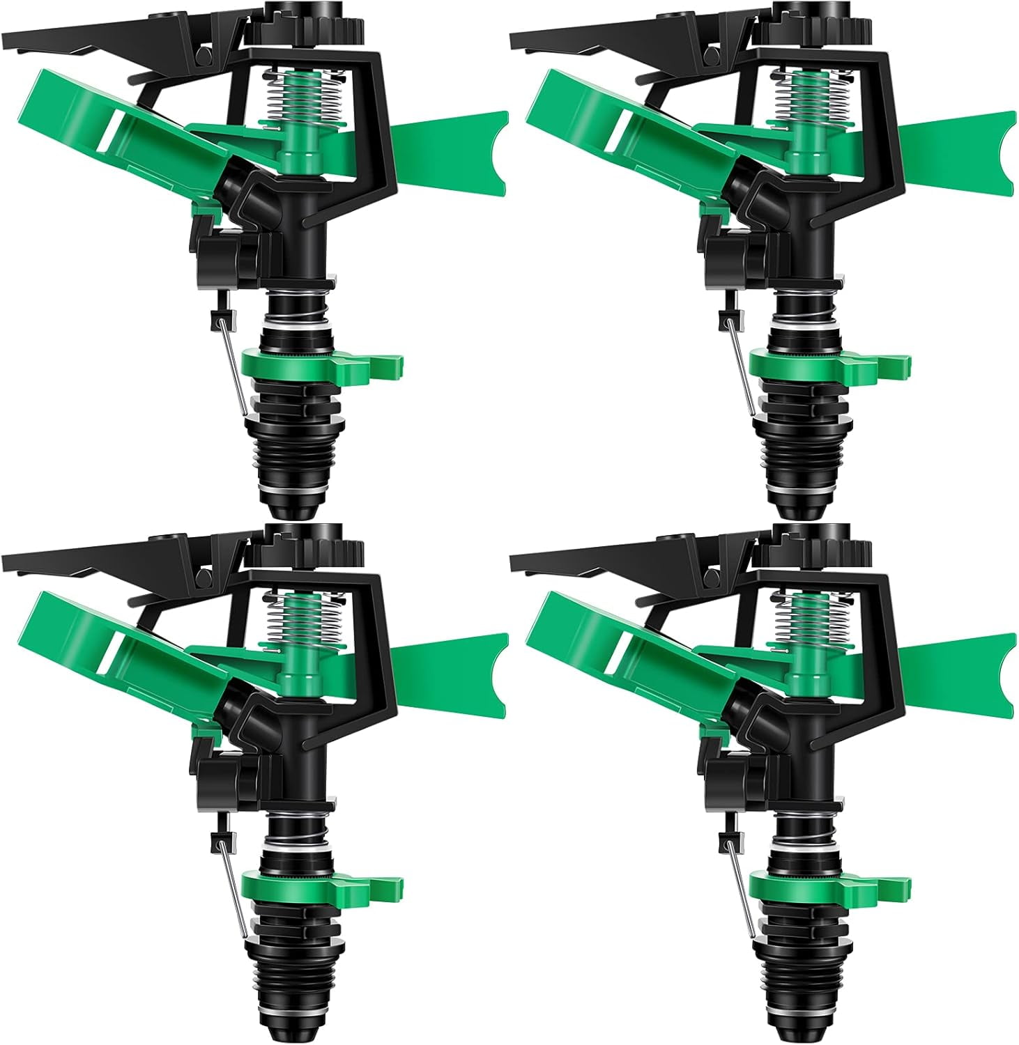 1/2 Inch Plastic Impact Sprinklers Heads Adjustable 0-360 Degree ...