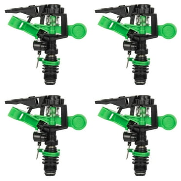 Qinghuai 1/2 Inch Plastic Impact Sprinklers Heads Adjustable 0-360 ...
