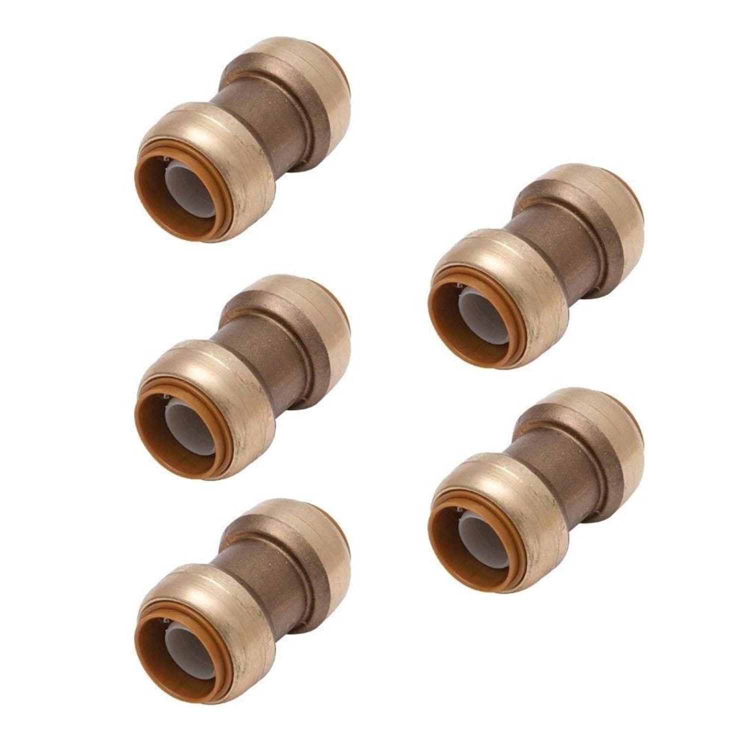 1/2 Inch (0.50) Push To Connect Straight Coupling Connector for PEX ...