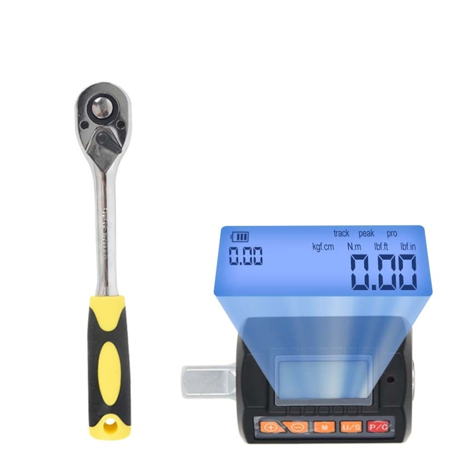 1/2 Inch Ratchet Torque Wrench Digital Torque Adapter Preset Adjustable ...