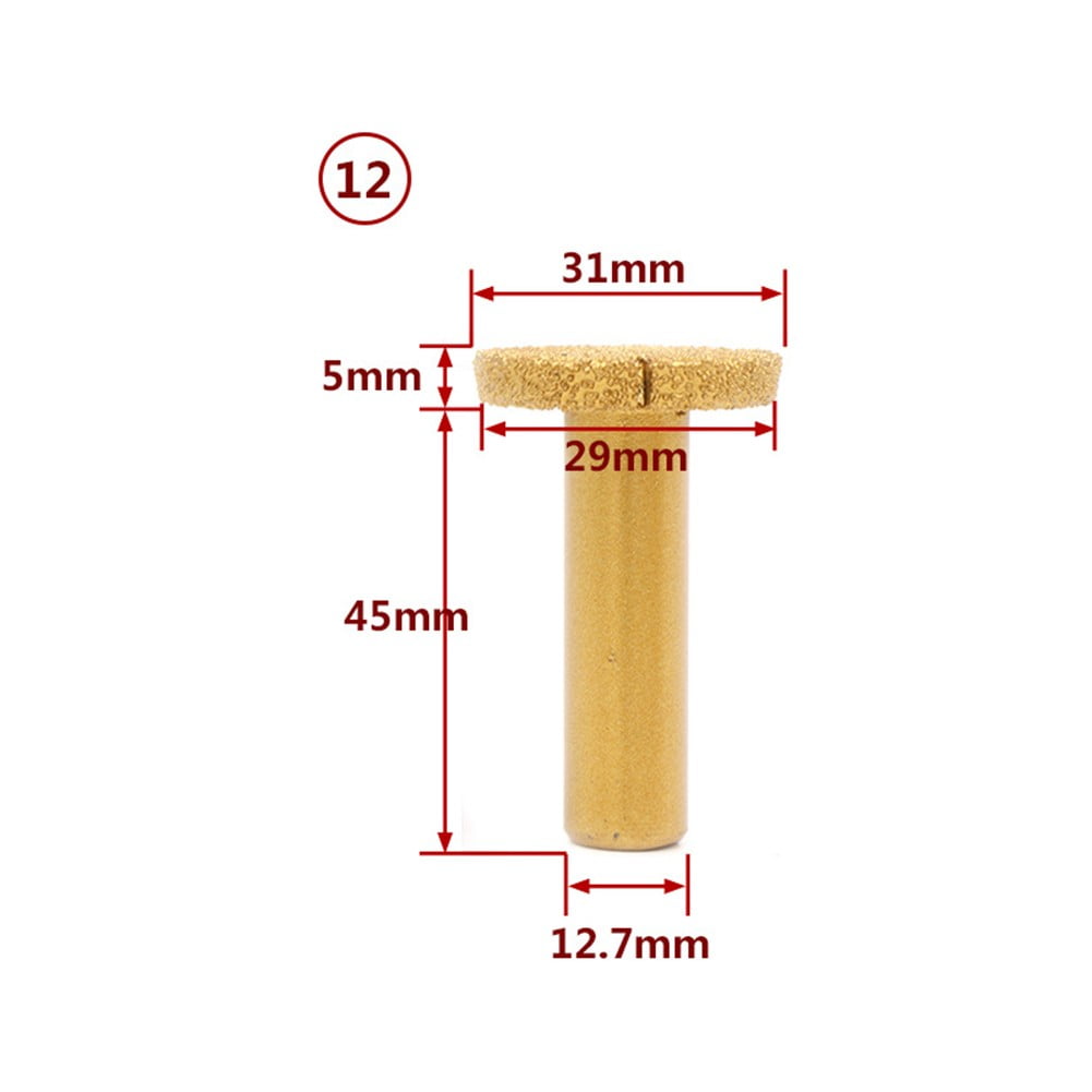 1/2 Inch Shank Vacuum Brazed Diamond Router Bits For Granite Marble ...