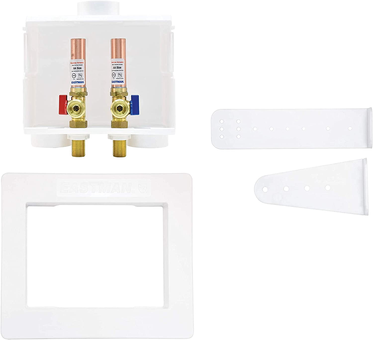 1/2 Inch Sweat Connection Dual Drain Washing Machine Outlet Box with ...