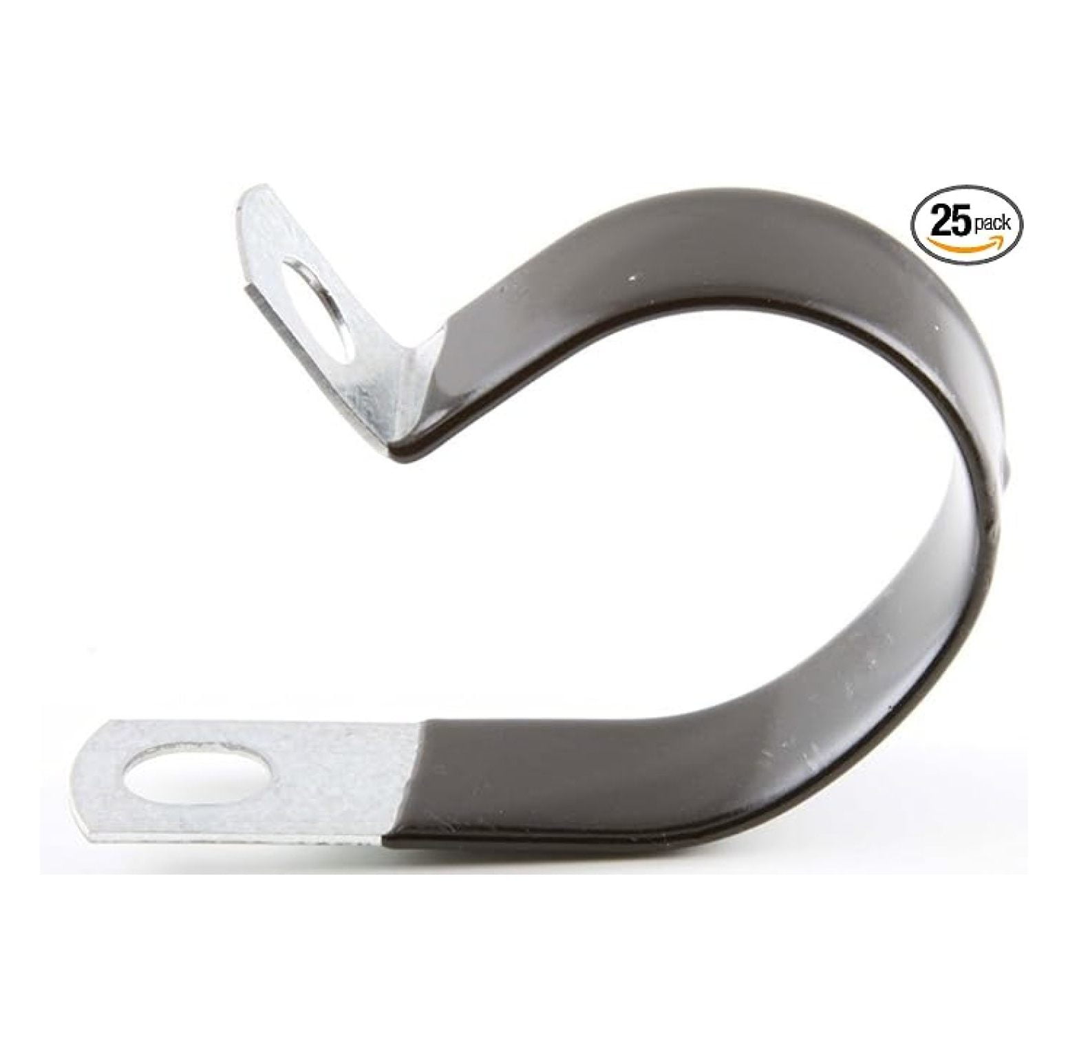 1/2 Inch Vinyl Coated Clamps - 25 Pack - Cable Management - Galvanized ...