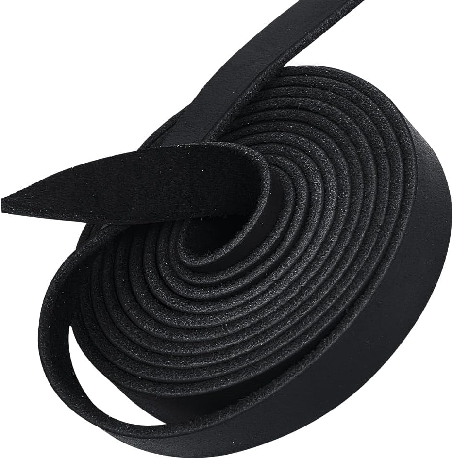 1/2 Inch Wide Flat Leather Straps for Crafts 72.5" Genuine Grain ...
